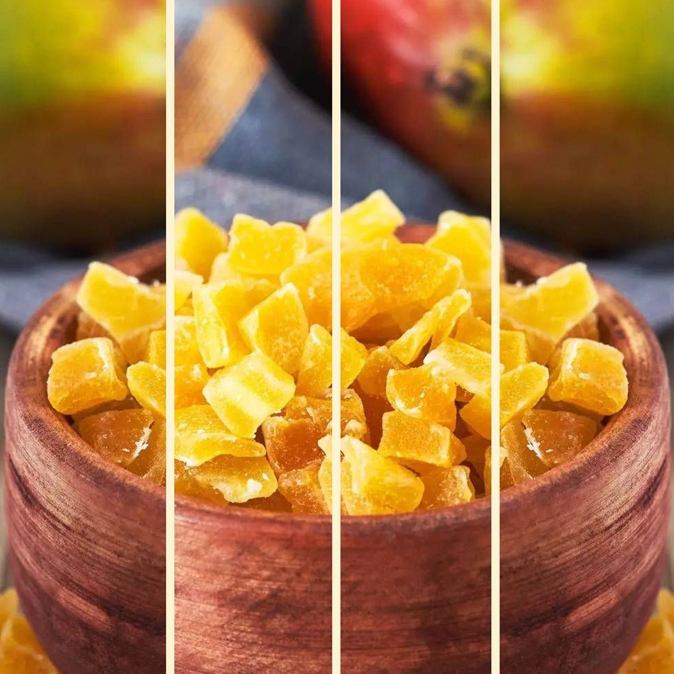 Mango — Dried Cubes - Mehrvan Fruits